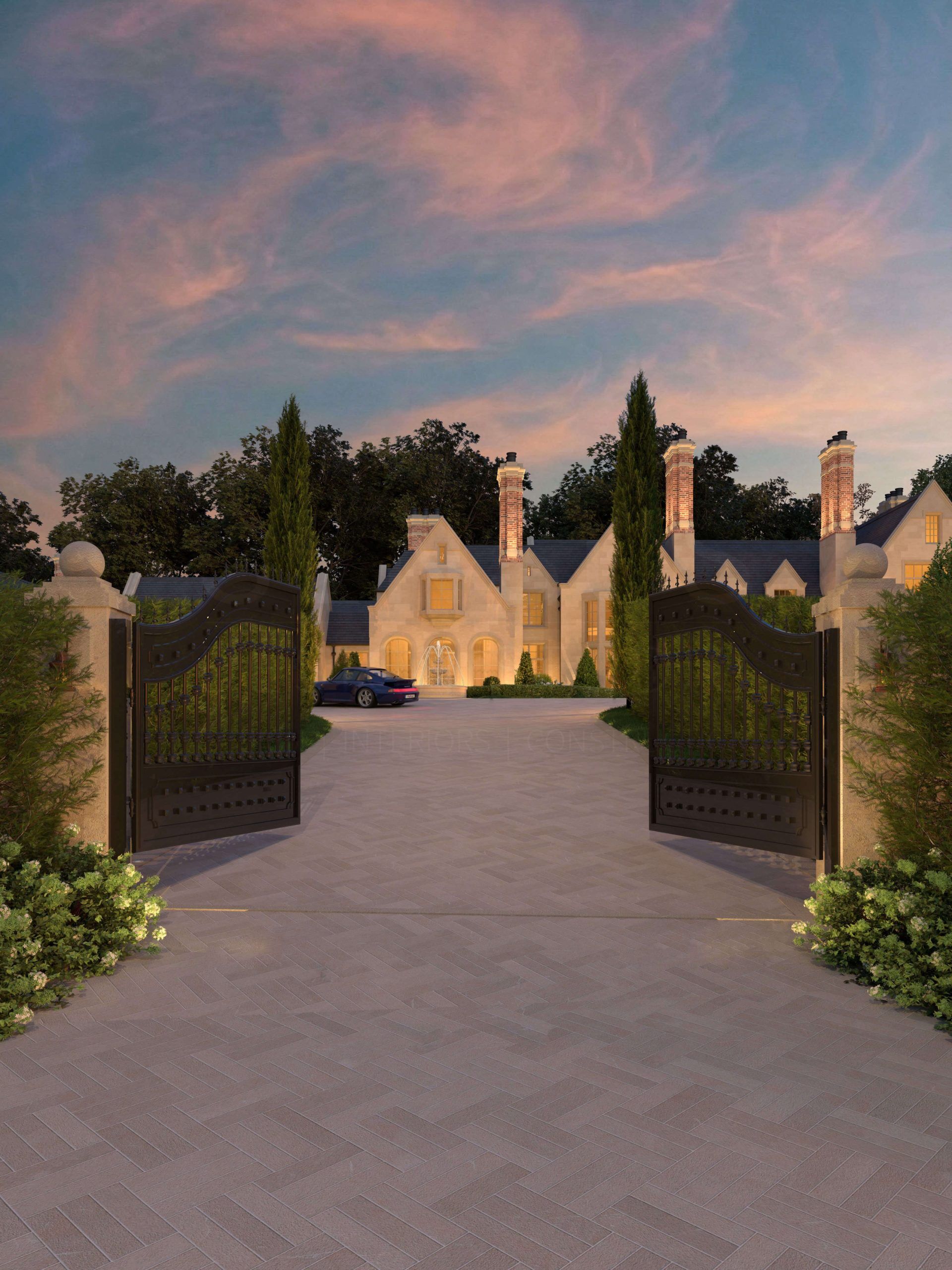 Traditional Tudor Manor - Sensus Design Studio